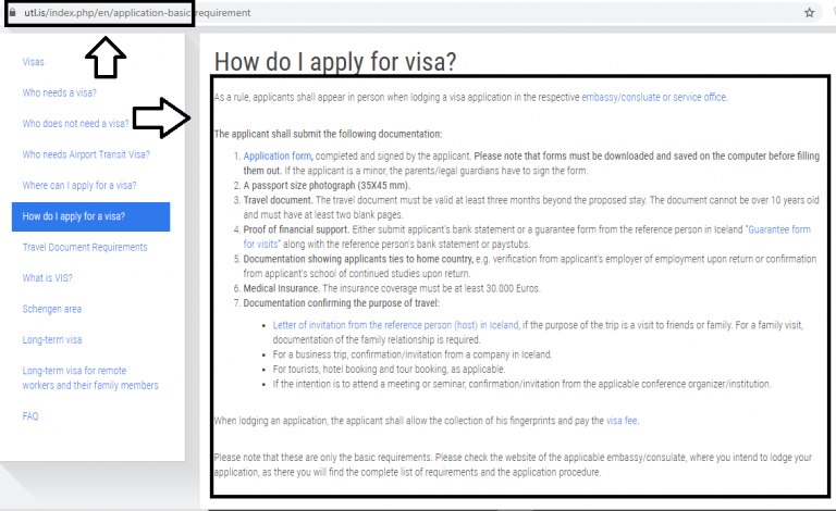Iceland Schengen Visa Application Requirements | Types & Instructions