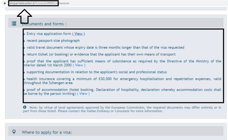 Italy Visa Application Requirements - Types & Guidelines