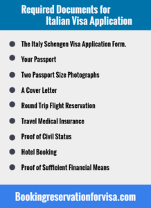 Italy Visa Application Requirements - Types & Guidelines