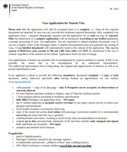 Apply Germany Schengen Visa from Nigeria - Complete Guide