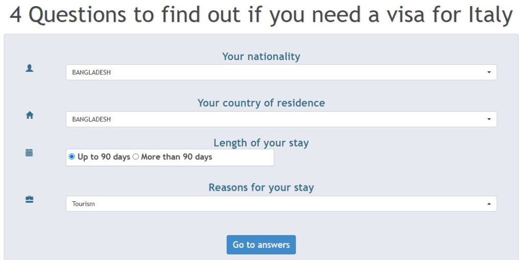 Step-by-Step Pilot To Apply Italian Schengen Visa from Bangladesh