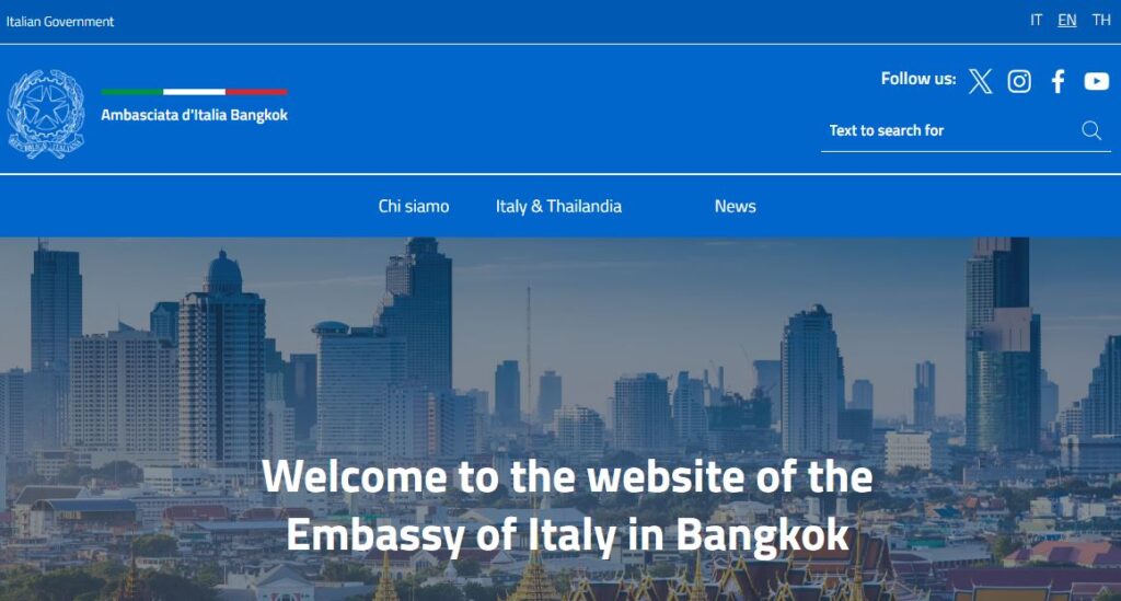 Complete Procedure for Apply Italian Schengen Visa from Thailand