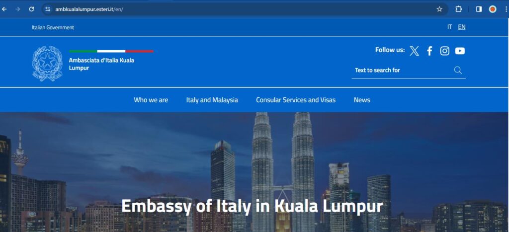Absolute Guide for Applying Italian Schengen Visa from Malaysia