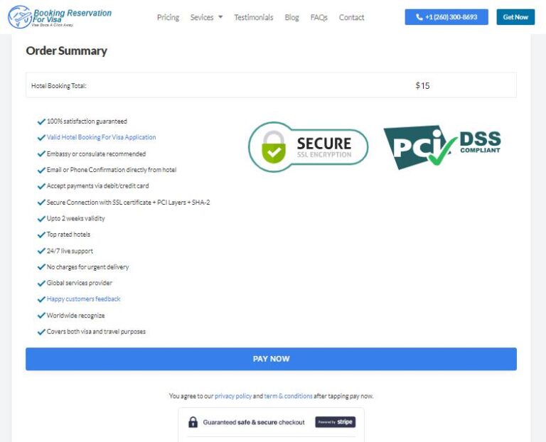 How to Book a Hotel Reservation for Visa Processing?