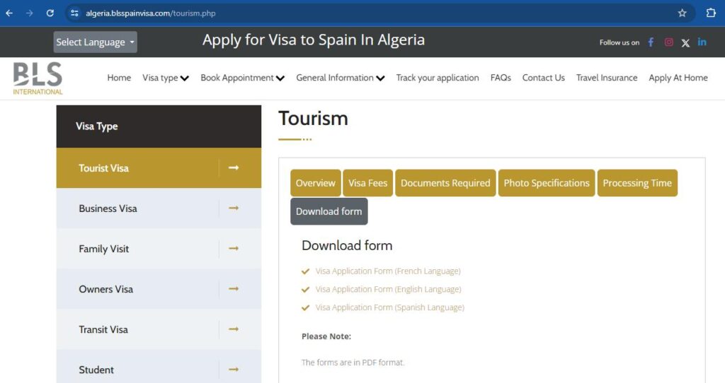 Simple Approach for Apply Spanish Schengen Visa from Algeria