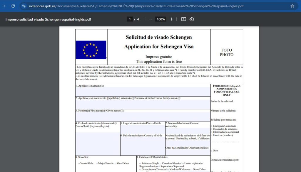 Optimum Steps for Apply Spanish Schengen Visa from Cameroon