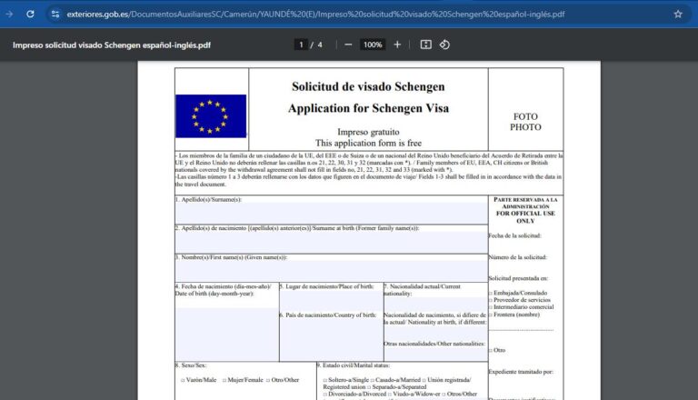 Optimum Steps for Apply Spanish Schengen Visa from Cameroon